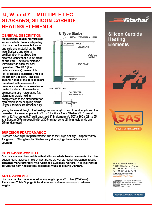 Resistances SIC catalogue - SAS Fours et réfractaires
