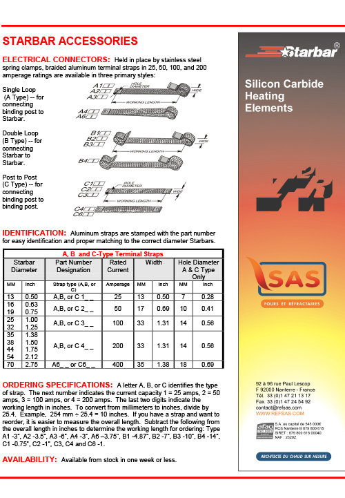 Resistances SIC catalogue - SAS Fours et réfractaires